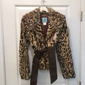 Guess by Marciano | Jackets & Coats | Marciano Rabbit Fur Leopard Print ...